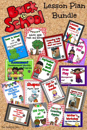 Lesson Plan-Back to School Plans and Activity Packets