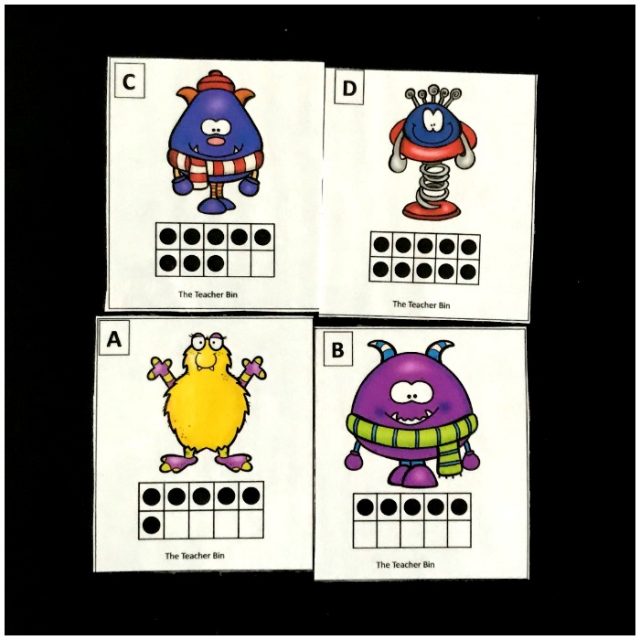 Kindergarten Subitizing Math Game – Freebie