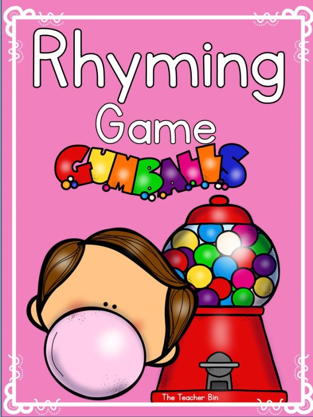 Kindergarten Rhyming Game- Freebie